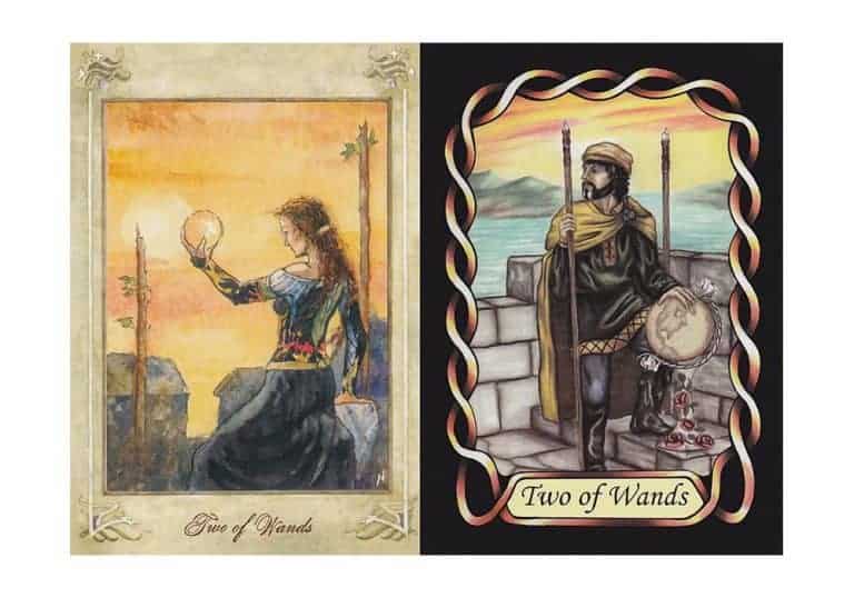 Tarot i ljubav – značenje pojedine karte (Dvojka štapova) - Tarot.hr